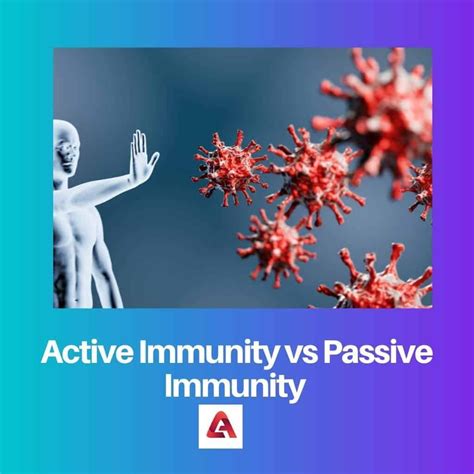 Active Vs Passive Immunity Difference And Comparison