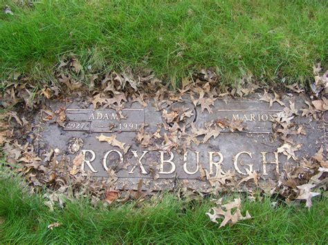 Adam Roxburgh Sr 1927 1991 Find A Grave Memorial