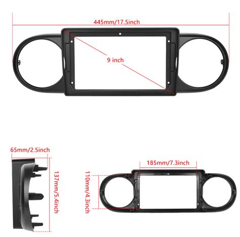 Toyota Ruku 2006 2016 Stereo Facia Suit Both 9 Inch Android And 7 Inch