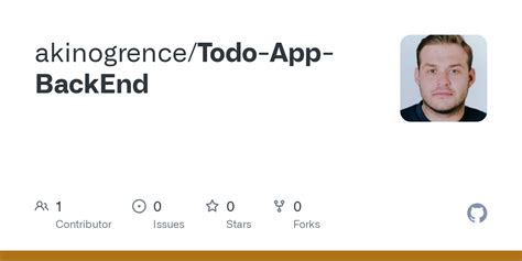 Github Akinogrencetodo App Backend