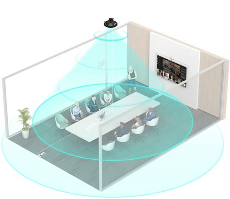 Cm20 Ai Powered Beamforming Ceiling Mic Yealink Phones