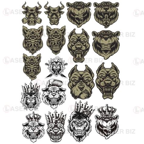 Головы животных » maket.LaserBiz.ru - Макеты для лазерной резки