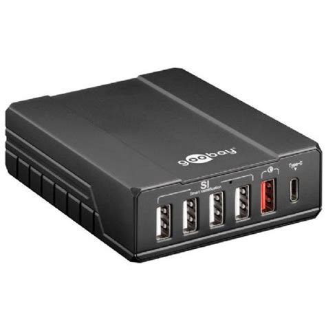 GOOBAY 6 Port Inteligentni 10A USB USB C Multiport Polnilec Enaa