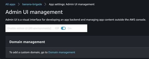 Ux — Darkmode Not Applied An Element In The Enable Admin Ui · Issue 1564 · Aws Amplifyamplify