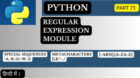 Python Regular Expression Part Arvindprogramming YouTube