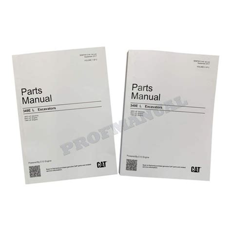 Caterpillar Cat 349e L Excavator Parts Catalog Manual Sebp5613 Ebay