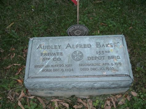 Audley Alfred Baker 1894 1935 Find A Grave äreminne