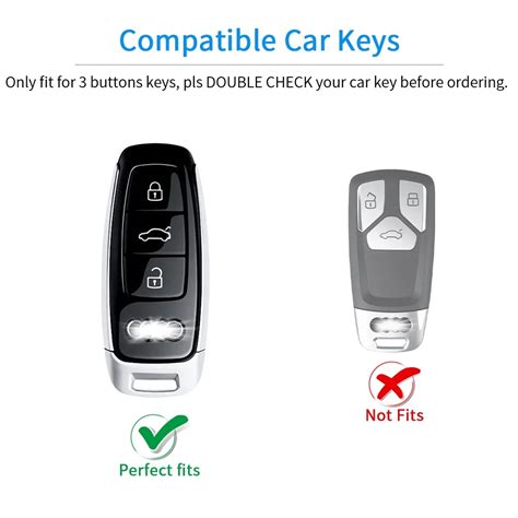For Audi Key Fob Cover A A A A S Q Q Sq Sq Rs Rs E Tron Smart Control Key Protector