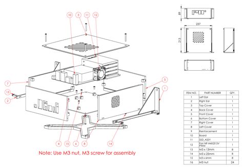 10 Inch Nas Odroid H4 Plus Ultra 4bay Tiny Nas By KlaasSysop Download Free STL Model