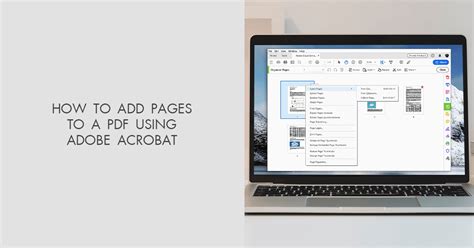 How To Add Pages To A PDF Using Adobe Acrobat Steps