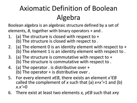 Ppt Boolean Algebra And Logic Gates Powerpoint Presentation Free