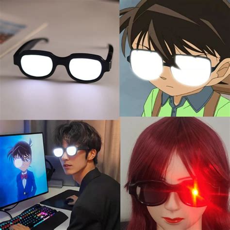 Led Glasses Conan Cosplaycermin Mata Leddetective Conan Glasses