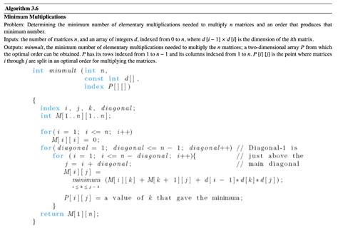 Solved Implement The Minimum Multiplications Algorithm