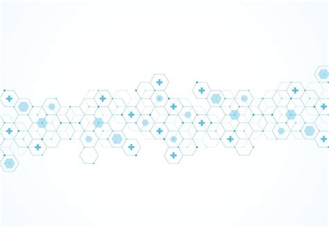 Premium Vector Abstract Hexagonal Molecular Structures In Technology