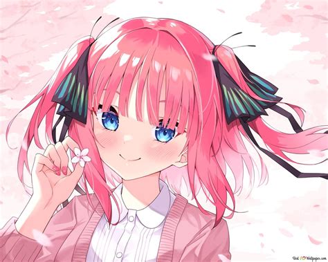 The Quintessential Quintuplets Anime Girl Nino Nakano Pose Hd Wallpaper