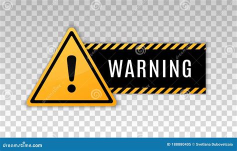Warning Caution Board To Attract Attention Exclamation Mark Danger Sign Triangle Frame