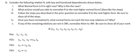 Solved Consider The Following Relation R With Key And Chegg