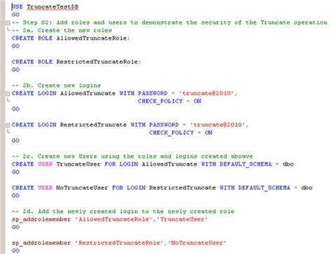 SQL SERVER Securing TRUNCATE Permissions In SQL Server SQL Authority With Pinal Dave