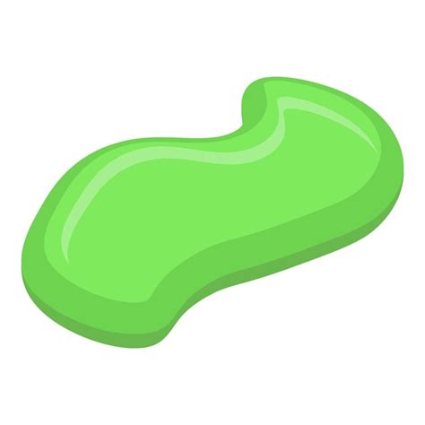 Premium Vector Green Slime Blob Flowing Down Creating Abstract Shape