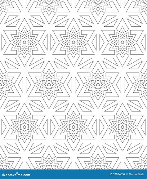 Black And White Seamless Pattern Sacred Geometry Stock Vector Illustration Of Fashion