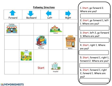 Following Directions Worksheet For 3rd 5th Grade Lesson Planet