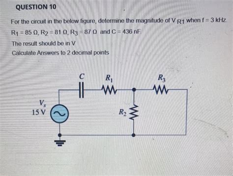 Solved For The Circuit In The Below Figure Determine The Chegg
