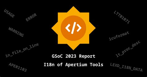 Gsoc 2023 Report Internationalization Of Apertium Tools