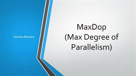 40 parallelism in sql server youtube