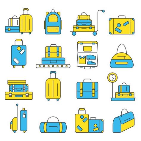 Travel Stickers Clip Art Illustrations Royalty Free Vector Graphics