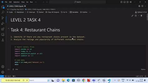 Data Analysis Task By Cognifyz Technologies Sathyakala Devarajan Posted On The Topic Linkedin