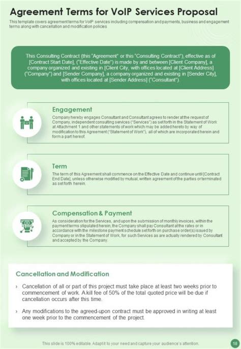 Voip Proposal Template Report Sample Example Document Presentation Graphics Presentation