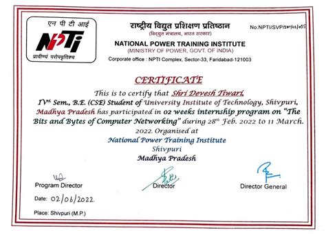 Devesh Tiwari On Linkedin Training Networking Internship Power