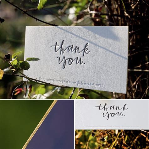 Comely Cursive Harrison Calligraphy Letterpress Thank You Notes Bella Figura