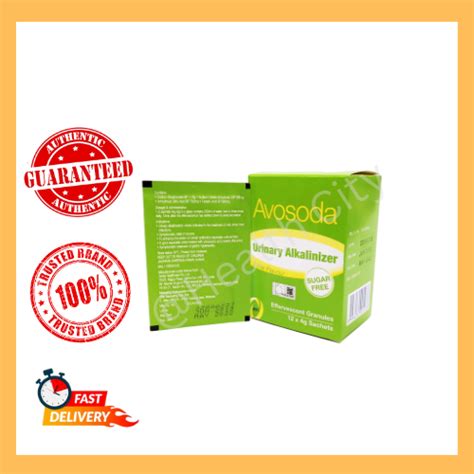 Avosoda Urinary Alkalizer 12s X 4g Lazada
