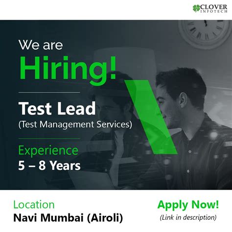 Clover Infotech On Linkedin Wearehiring Comments Testing Testlead