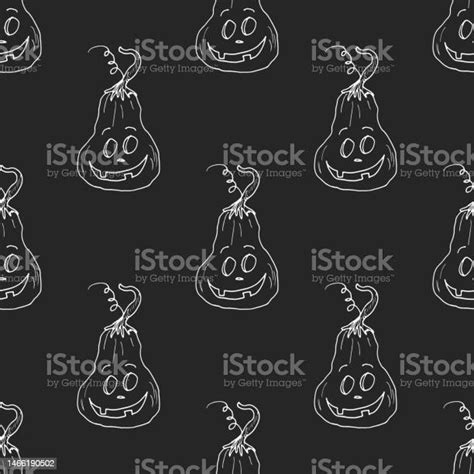 할로윈 호박 완벽 한 패턴입니다 귀여운 만화 호박 휴일 배경 디자인 벡터 일러스트 레이 션 10월에 대한 스톡 벡터 아트 및 기타 이미지 Istock
