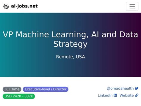 Hiring Vp Machine Learning Ai And Data Strategy Remote Raimljobs