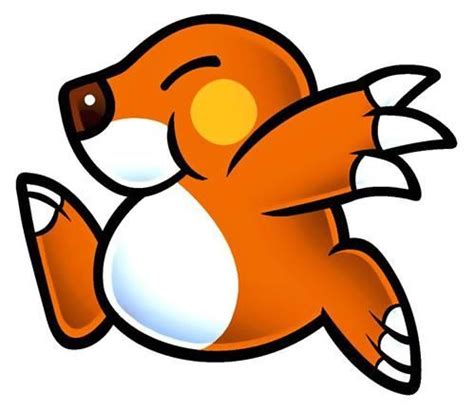 A Monty Mole Running From The Official Artwork Set For