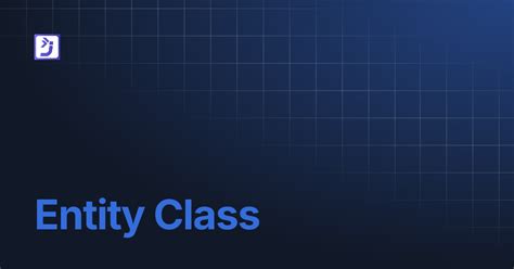 Entity Class Jframework