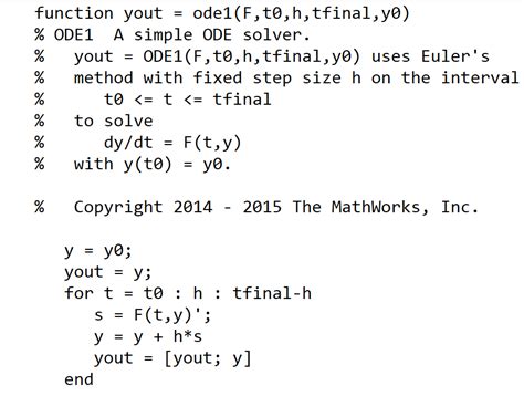 Solved 2 Numerical Methods For Solving Ordinary