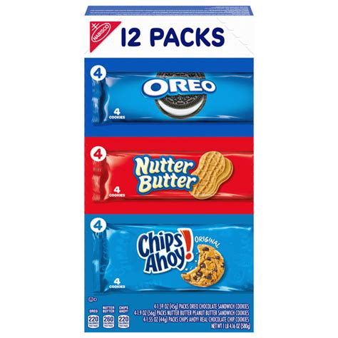 Save On Nabisco Variety Pack Chips Ahoy Nutter Butter And Oreo 12 Ct