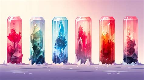 Premium Ai Image Wintry Monolith Patterns In Crystal Designs