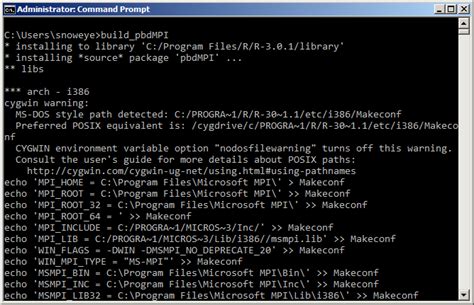 4 if the process is done without errors you can see the binary file is installed