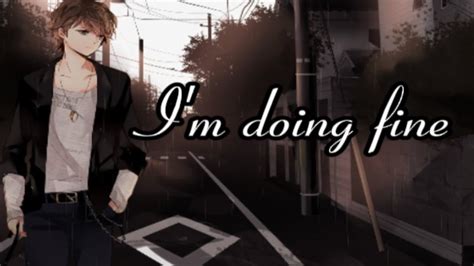Mike Waters Im Doing Fine Nightcore Lyrics Youtube