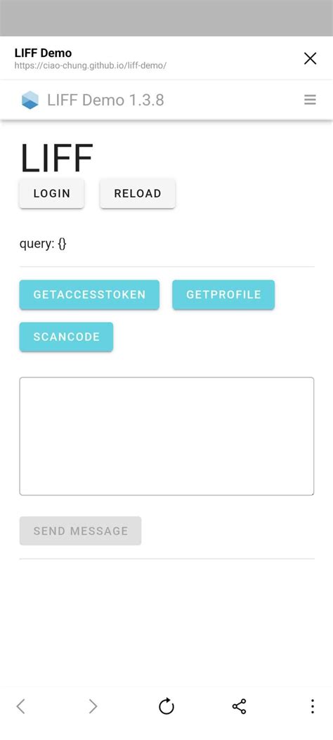 line liff ciao space