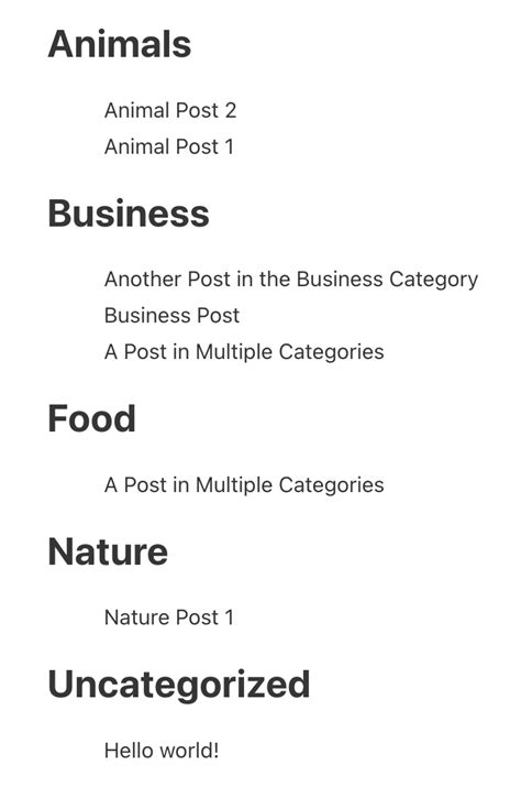 Posts Grouped By Categories In Bricks Brickslabs