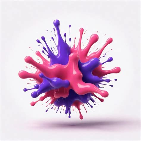 Premium Photo A Colorful Splash Of Purple And Purple Color Is Shown