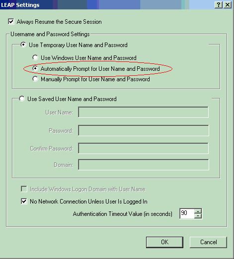wireless lan connectivity using an isr with wep encryption and leap