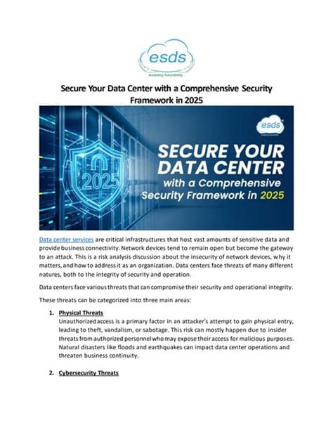 Data Center Security Best Practices Pdf 1 Docx
