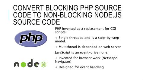 Difference Between Php And Node Ppt
